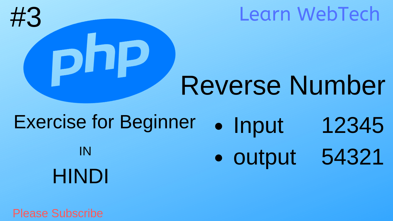 Reverse Number In Php Reverse Number In Php Without Using Function Sum Of Digits In Php